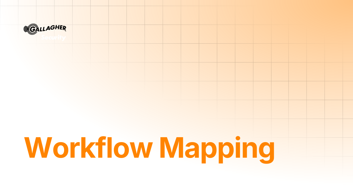Workflow Mapping | User Guide | Gallagher Command Centre Help